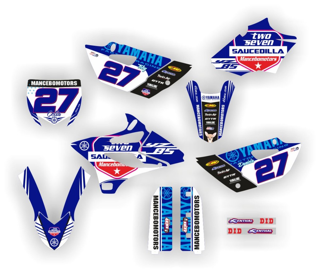 YAMAHA YZ 85 2015. - 4kmx Adhesivos Motocross